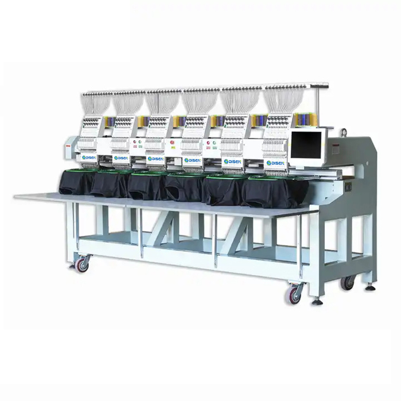 DS-J1206 Industrial Multi-head Embroidery Machine High Speed Tshirt Cap ...