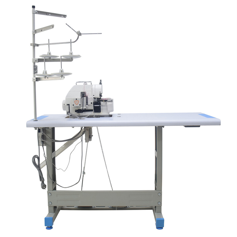 DS-747D Industrial Overlock Sewing Machine 4 Thread for Towel Sleeve ...