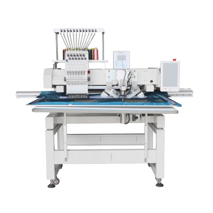 High Speed LCD Display Single Head Embroidery Machine Flat Embroidery ...